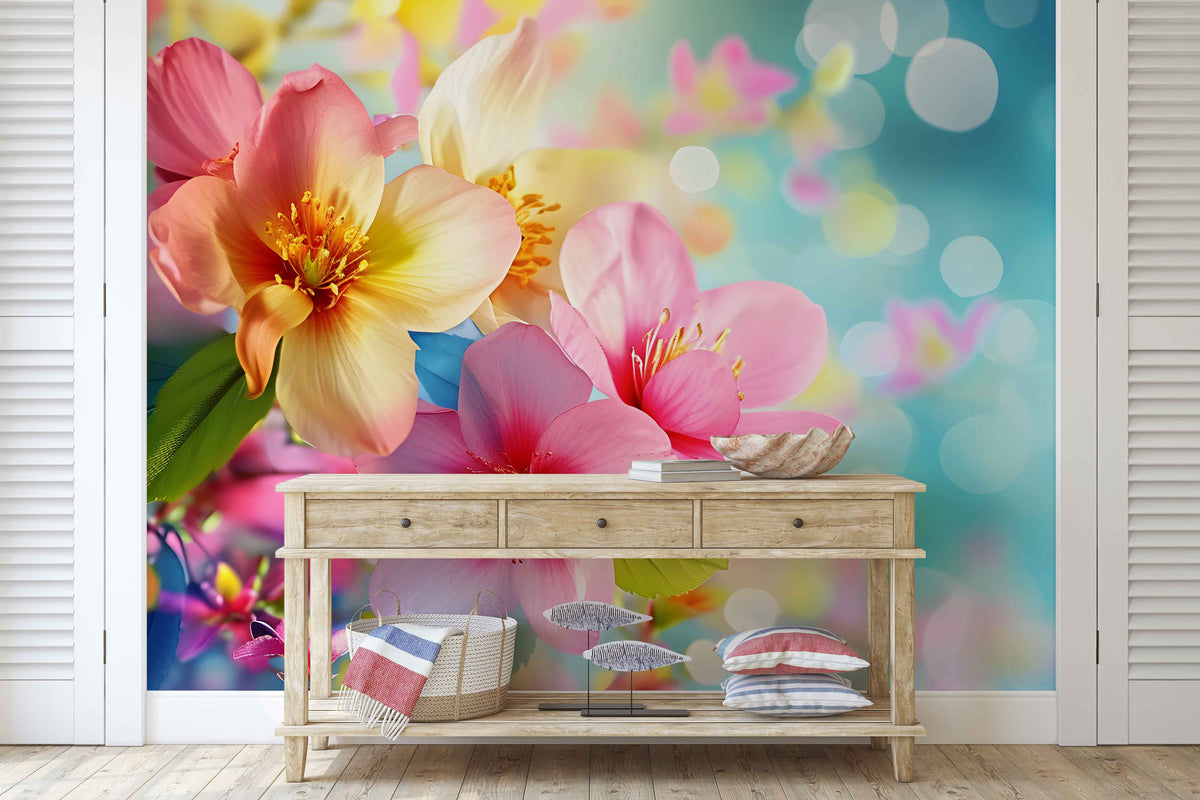 Majestic Spring Bloom Floral Wallpaper Mural – Decor Empire