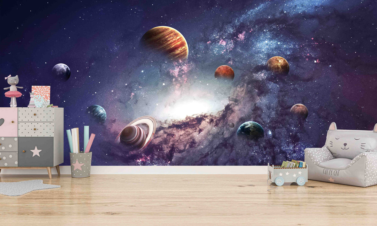 Planets of Solar System Wallpaper Mural – Decor Empire
