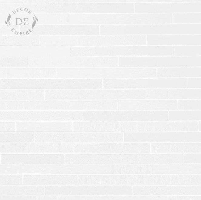 White Tiles Effect Embossed Wallpaper - 11154 – Decor Empire
